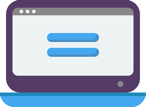 Laptop With Login Screen Illustration In Minimal Style 16414915 PNG