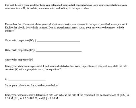 Solved Then You Can Calculate The Order For That Reactant Chegg Com