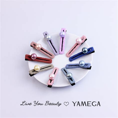 Badu Bg Модни фиби от плат Щипки за коса Шнола за глава Перлени фиби за коса за жени Момичета