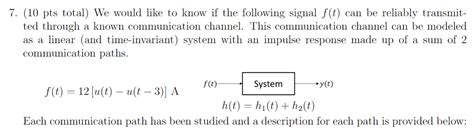 Solved Pts Total We Would Like To Know If The Chegg Com