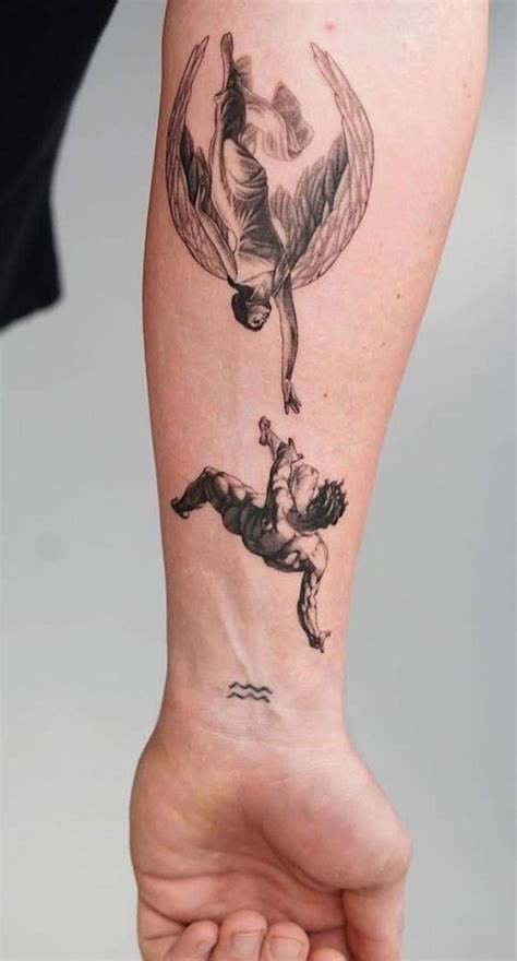 Male Fallen Angel Tattoo