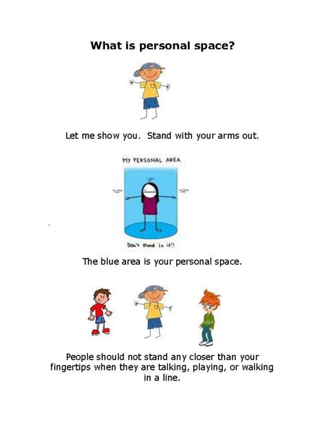 Free Printable Personal Space Worksheets Printable Templates