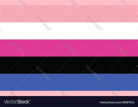 Gender Fluid Pride Flag Sexual Identity Royalty Free Vector