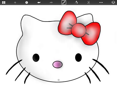 How To Draw A Hello Kitty Face Step By Step