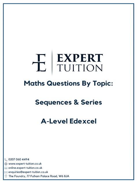 Sequences Series Pdf Discrete Mathematics Arithmetic