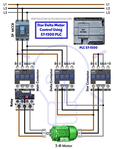 Star Delta Starter Motor Control Circuit Using S7 1200 Plc NBKomputer