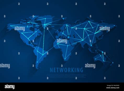 Global Network Connection Background Vector Illustration Eps File