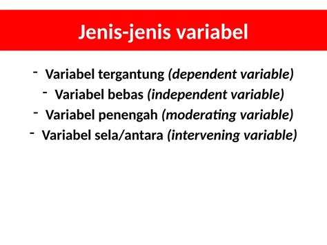 Materi Kuliah Variabel Penelitian Format Pptx Pptx