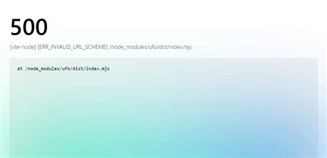 Spacesspecial Characters In Complete Project Path Cause `errinvalidurlscheme` Vite Error