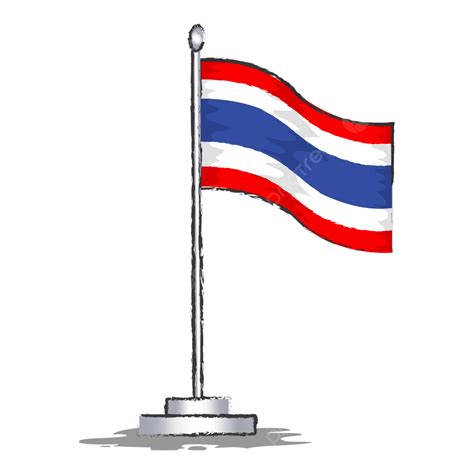 태국 국기 벡터 일러스트 레이 션 태국 국기 벡터 상징 태국 Png 일러스트 및 벡터 에 대한 무료 다운로드 Pngtree