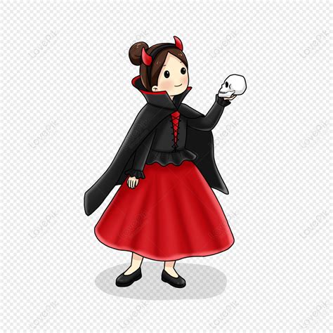 할로윈 작은 마녀 Png 일러스트 무료 다운로드 Lovepik