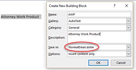 Automated Boilerplate Using Microsoft Word Autotext Autocorrect Building Blocks And More