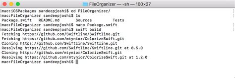 lets build a command line app in swift by sandeep joshi quick code