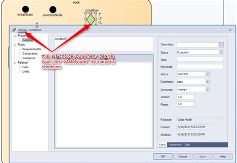 C How To Get Exactly Type Of Element In State Machine Diagram Enterprise Architect Stack