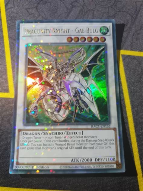 Dragunity Knight Gae Bulg Hac1 En162 Terminal De Duel Ultra Rare 1ère édition Yugioh Eur 1