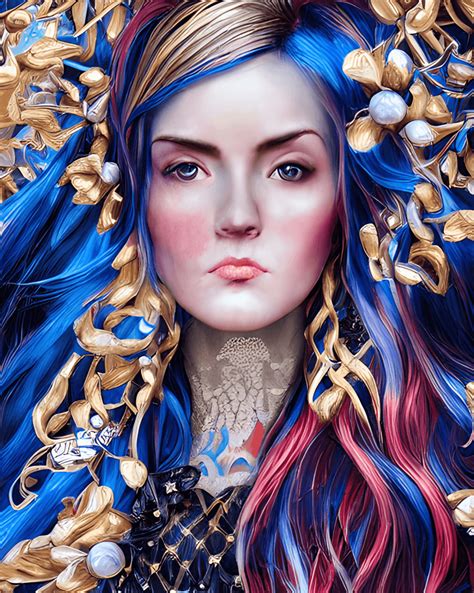 Beautiful Female Wizard Portrait · Creative Fabrica