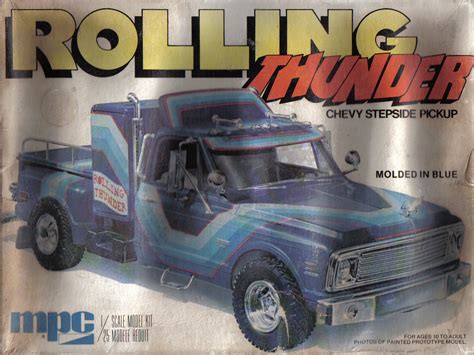 Photo From Mpc Rolling Thunder Chevy Stepside Pickup 78 0426 250 Album Drastic Plastics Model