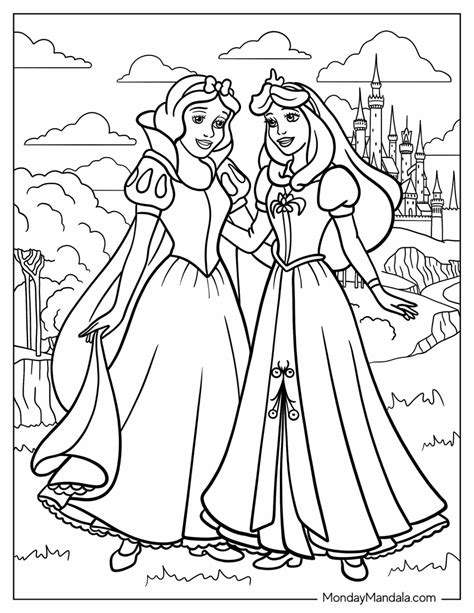 Aurora Disney Princess Coloring Pages 2025
