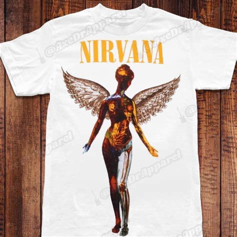 Nirvana In Utero T Shirt Official Band Merch M Depop