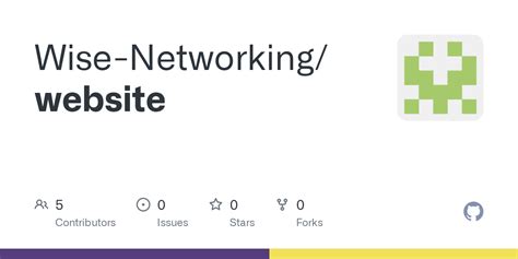 GitHub Wise Networking Website