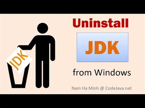 Uninstall Jdk From Windows Oracle Jdk And Openjdk Youtube