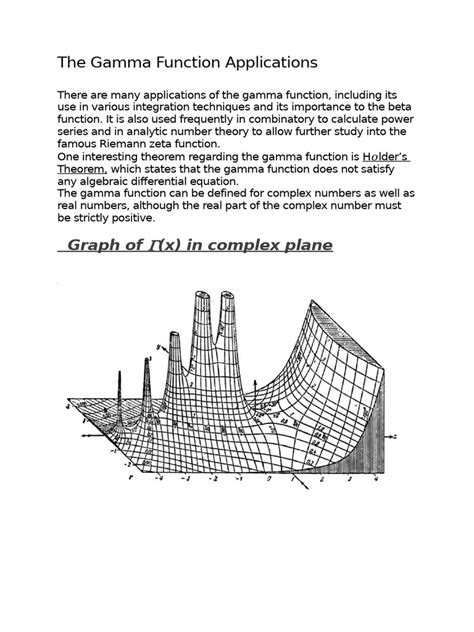 The Gamma Function Applications Pdf