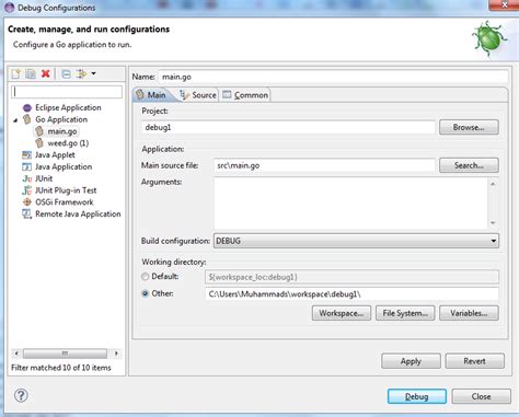 Eclipse I Could Not Debug Using Goclipse Plugin Windows Environment Stack Overflow