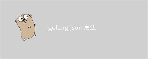 淺析golang中json的使用方法 Golang Php中文網