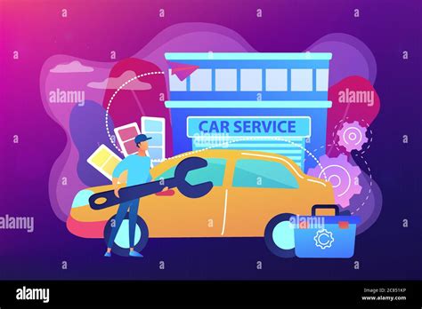 Car Tuning Concept Vector Illustration Stock Vector Image And Art Alamy