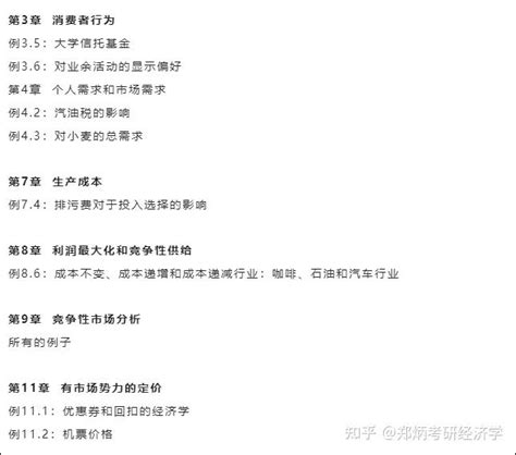 平狄克微观经济学教材考研复习攻略及院校汇总 知乎