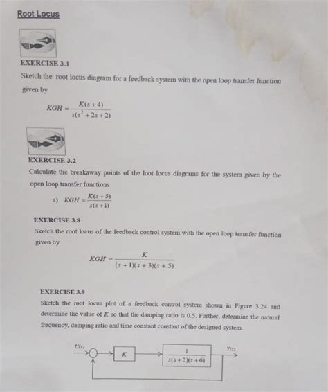 Solved Root Locus EXERCISE Sketch The Root Locus Diagram Chegg