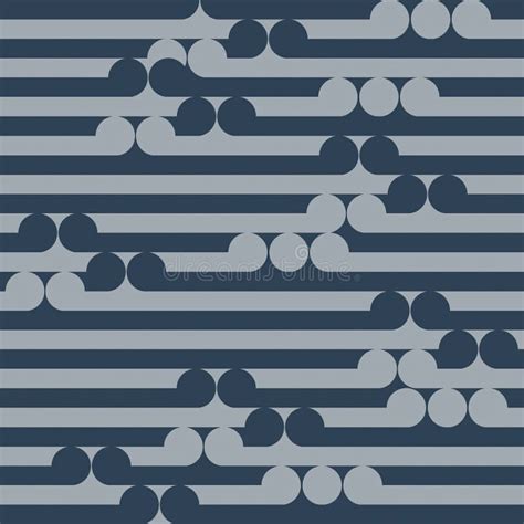 Optical Illusion Of A Dynamic Monochrome Geometric Pattern 3d Rendering Illustration Stock