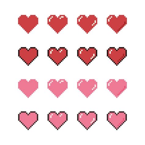픽셀 하트 이미지 Freepik에서 무료 다운로드