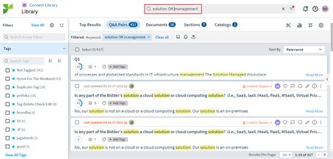 Understanding The Content Library Keyword Search Home