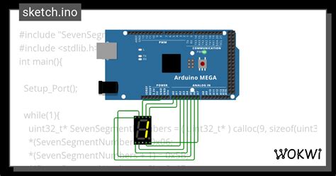 Sevensegmentdisplay Wokwi Esp32 Stm32 Arduino Simulator