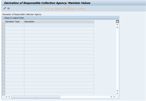 FPCOLLAGP SAP Tcode Derivation Cllction Agncy Mainte Transaction Code