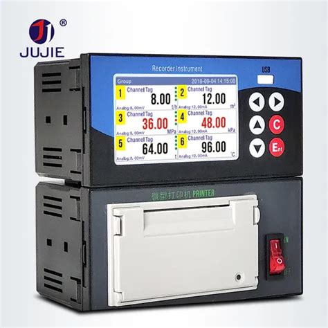 Paper Data Logger Channels Real Time Data Curve Print With Micro Printer Multi Channel Data