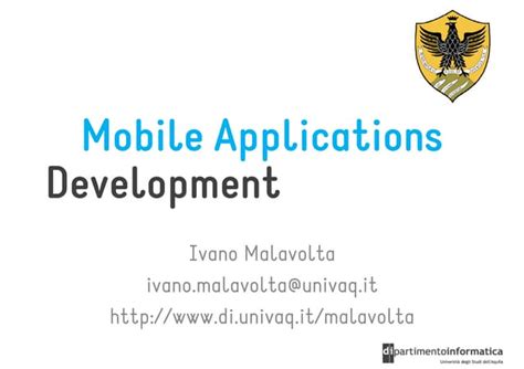 Mobile Applications Development Lecture 0 Ppt