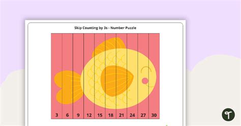 Skip Counting Number Puzzles Teach Starter