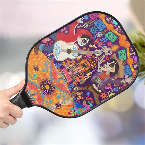 Coco Migeul And Hector Personalized Pickleball Paddle Hearthtops Store