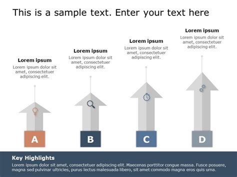 4 Steps Arrows Option PowerPoint Template Powerpoint Templates Presentation Slides Templates
