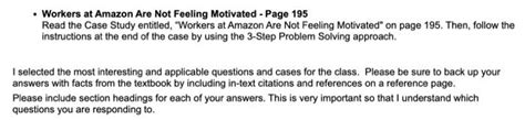 Solved Problem Solving Application Case Workers At Amazon