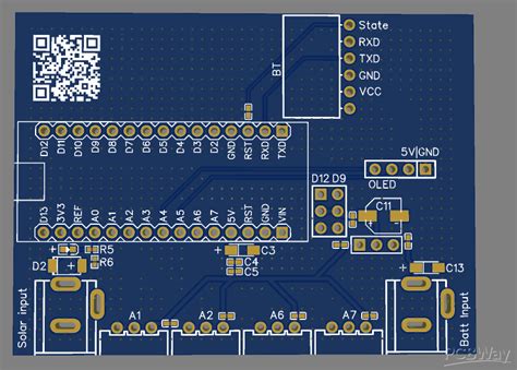 Robotic Bluetooth Azimuth Altitude Dual Axis Solar Tracker Pcb