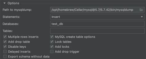 Datagrip Dump Export Import