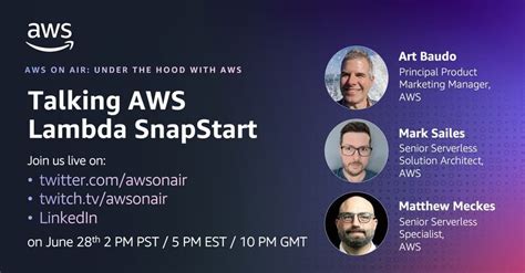 matt meckes on linkedin awslambda aws webinar java lambda snapstart