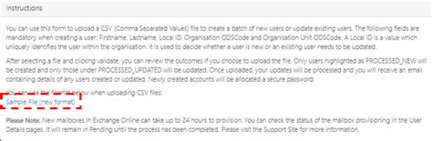 Bulk Uploading Users Via Csv Files Nhsmail Support