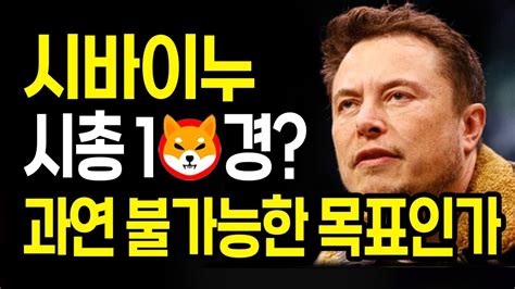 시바이누 시총 10경 도달 시나리오 공개 Youtube