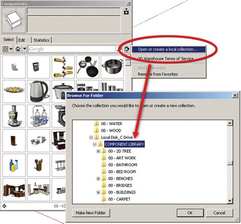 The Component Browser Rendering In Sketchup From Modeling To