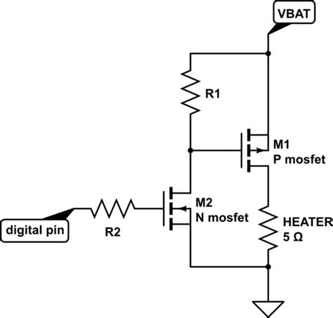 Arduino P Mosfet As High Side Switch Heating Electrical Engineering Stack Exchange