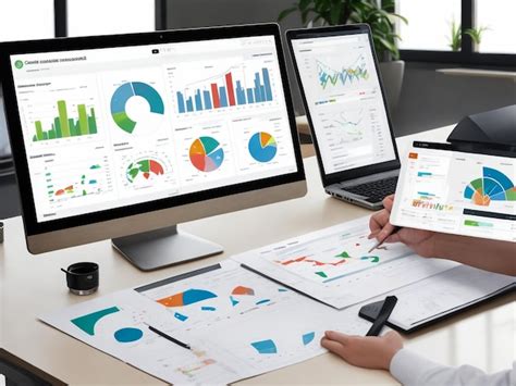 Premium Photo Data Analyst Using Data Analytics Kpi Dashboard